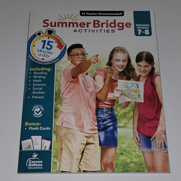 Other | New Summer Bridge Activities Grades 7 To 8 Workbook Reading ...